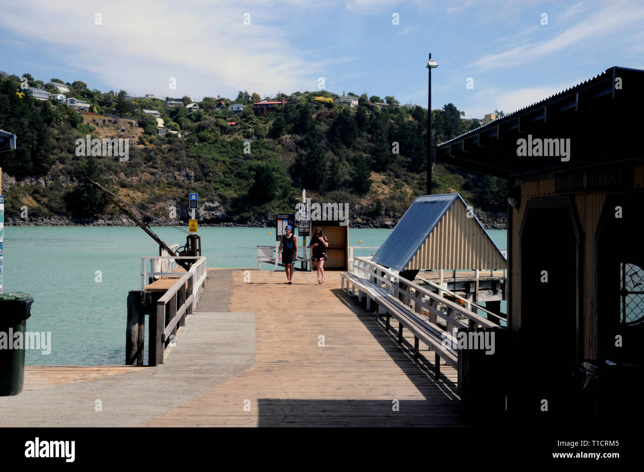 Diamond Harbour , Banks Peninsula on New Zealands South Island. There ...
