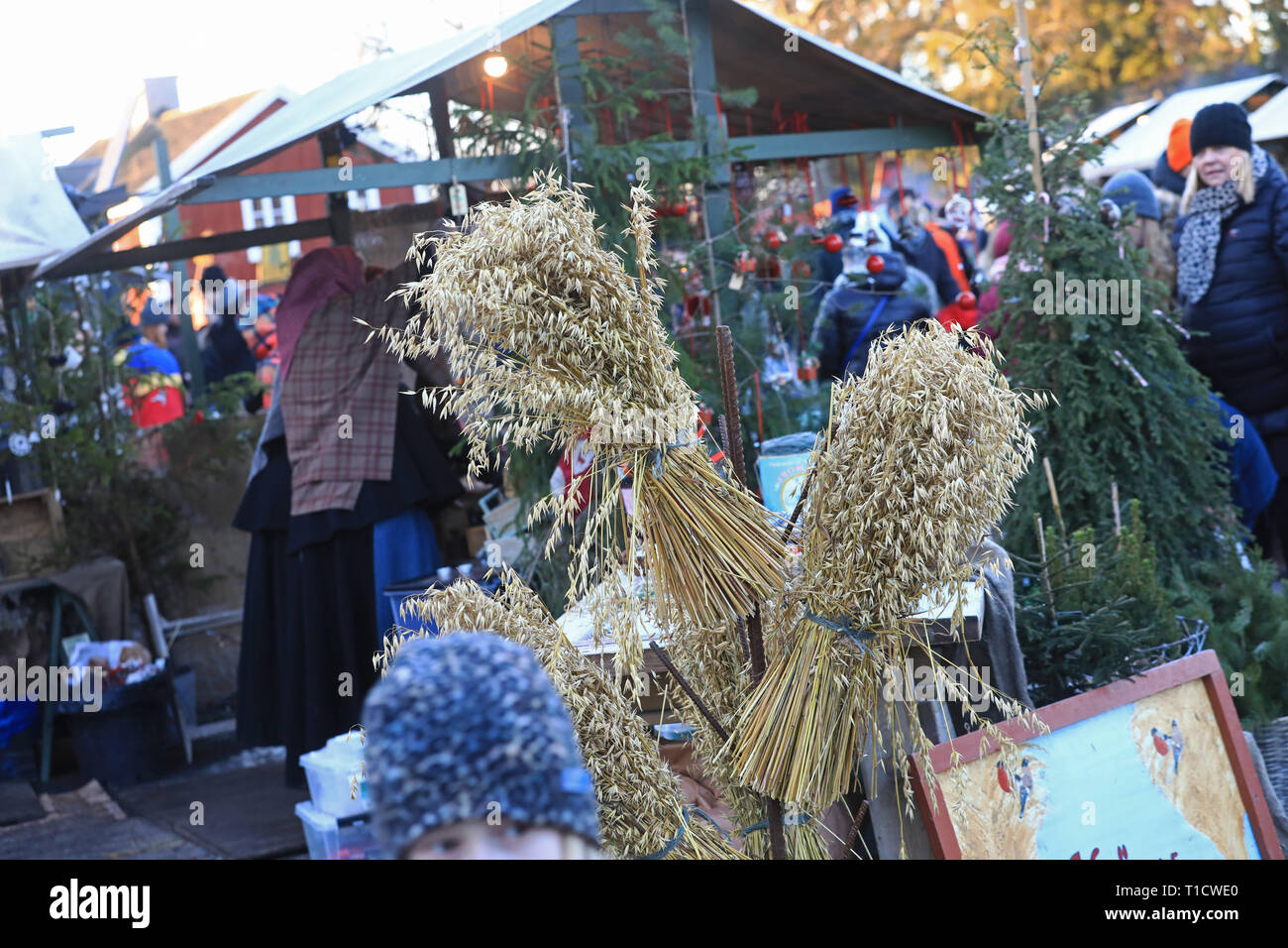 STOCKHOLM 20171217 Daily life and Christmas decorations on the ...