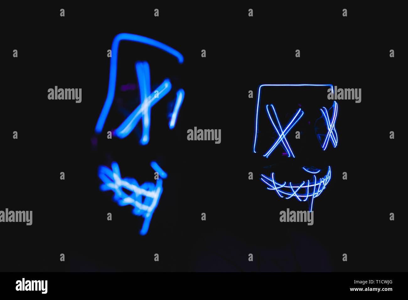 an horror purge mask for carnival Stock Photo - Alamy