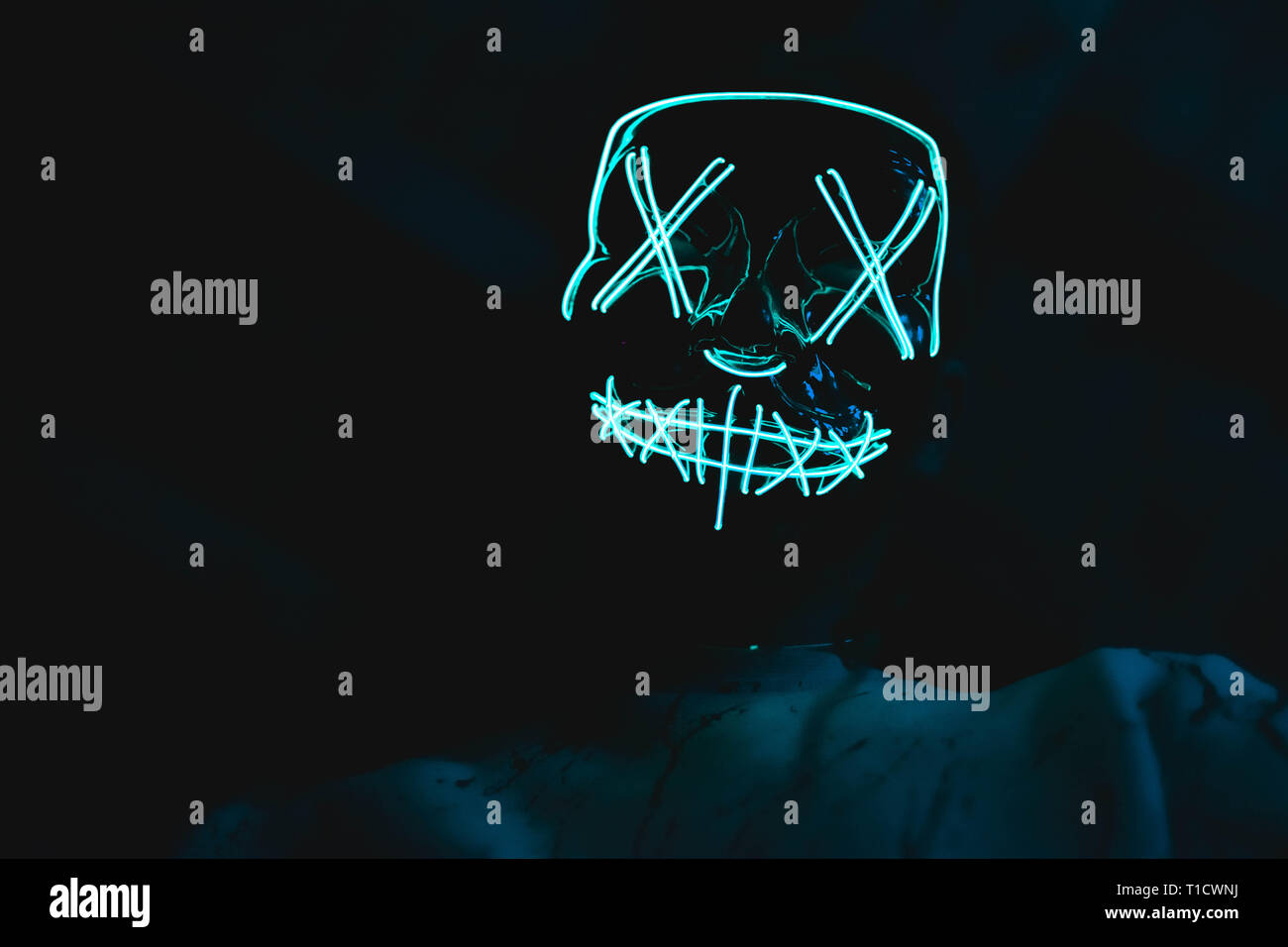 an horror purge mask for carnival Stock Photo - Alamy