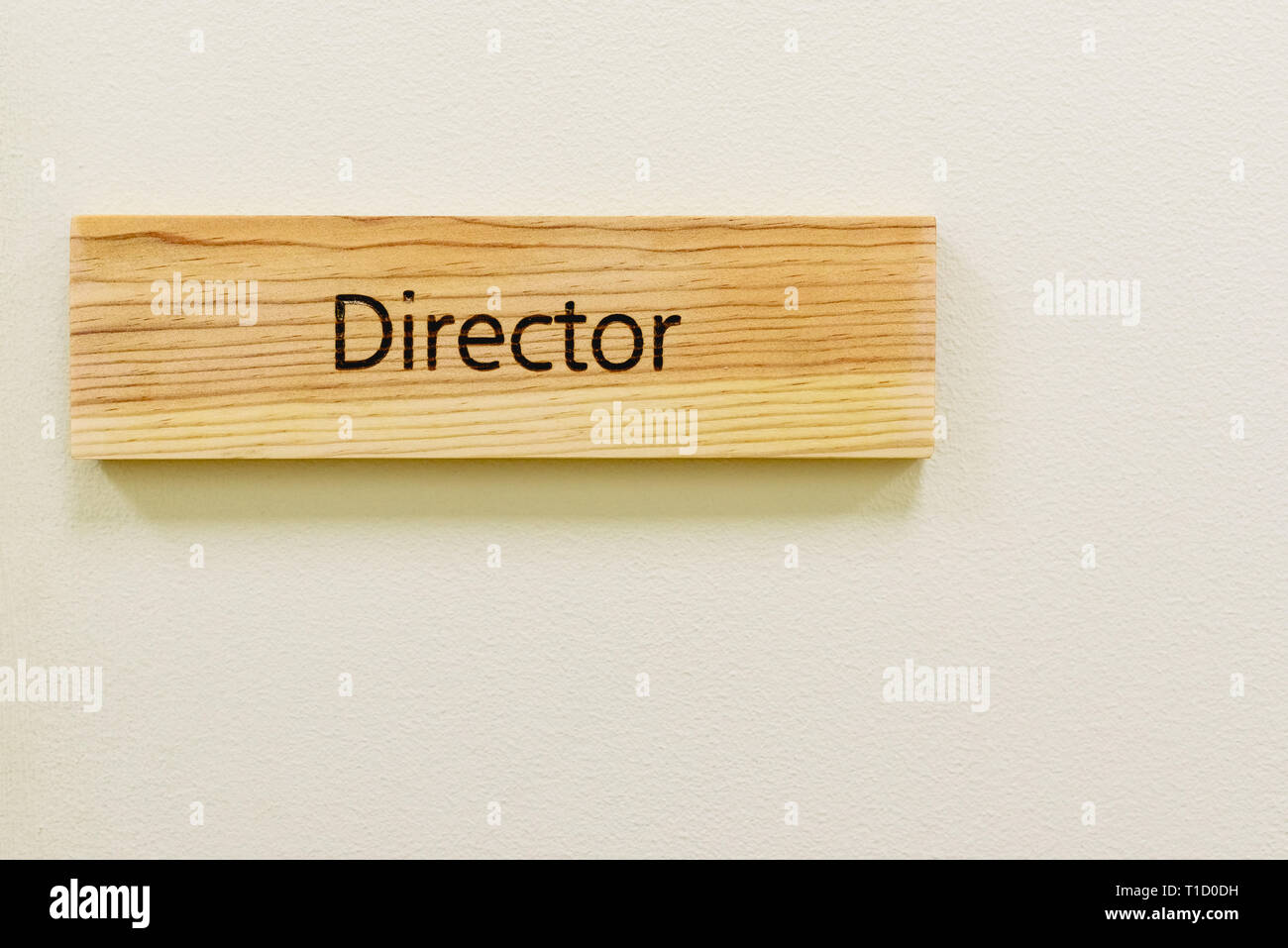 Wooden sign with the word Director Stock Photo - Alamy