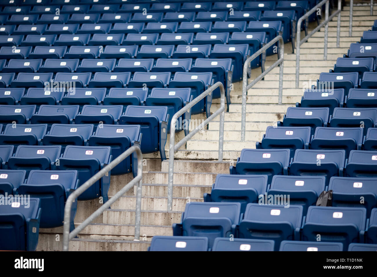 Bleachers in a sports stadium Stock Photo - Alamy