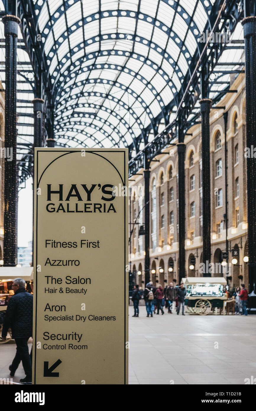 Hays galleria sign hi-res stock photography and images - Alamy