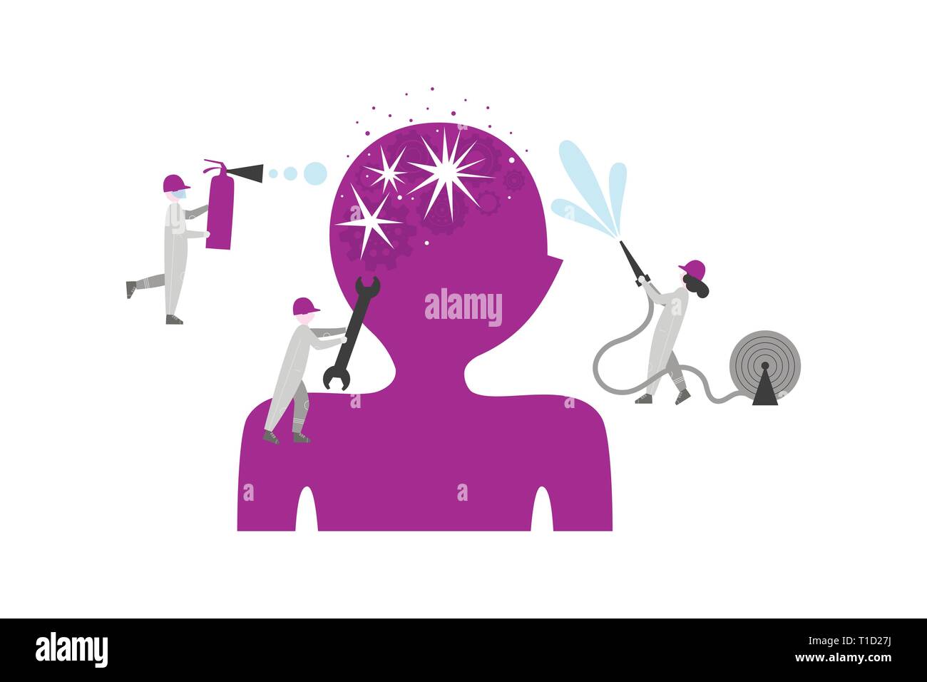 Mechanic metaphor Stock Vector Images - Alamy