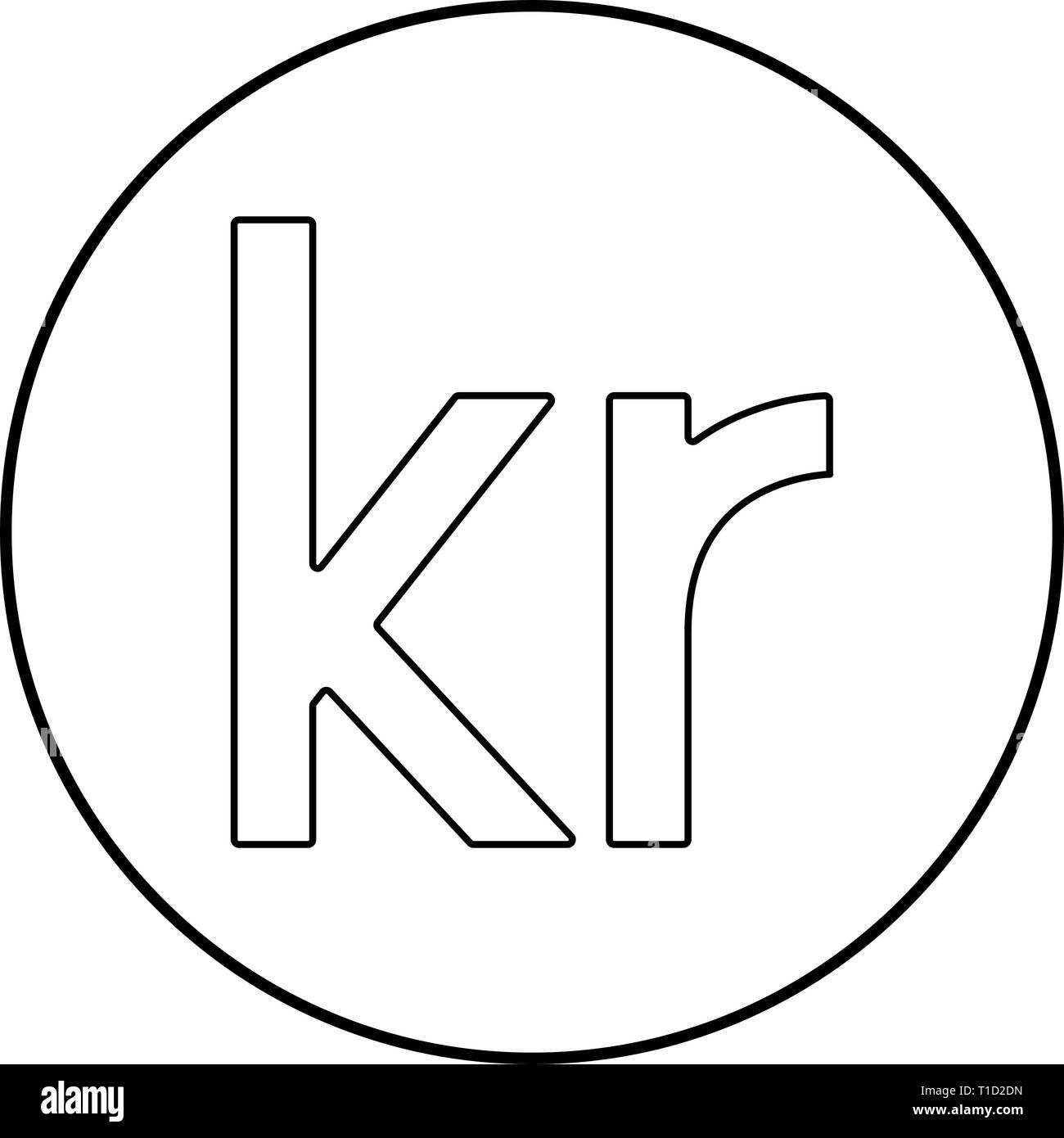 The danish krone Stock Vector Images - Alamy