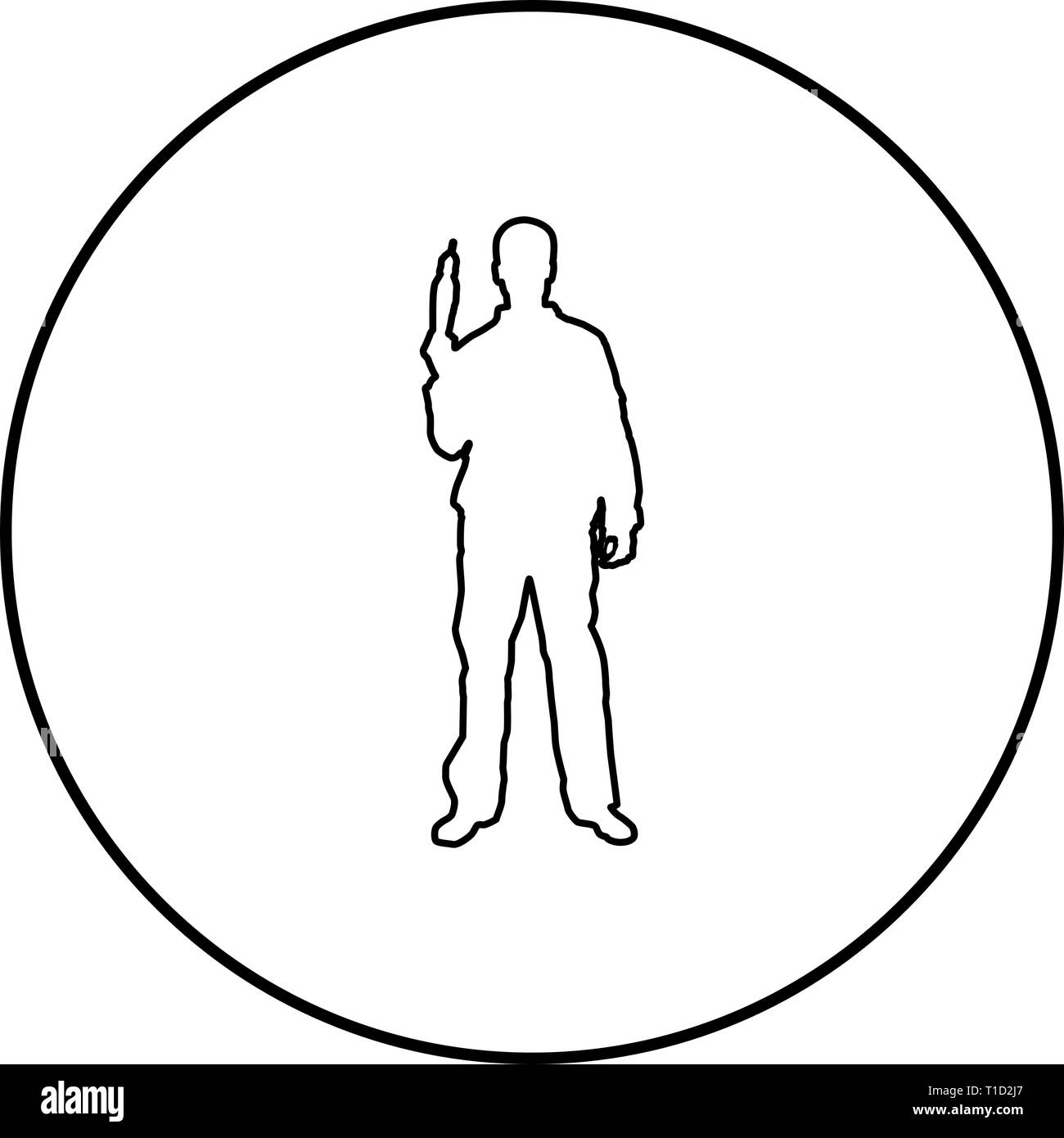 Male hands professional mechanic holding Stock Vector Images - Alamy