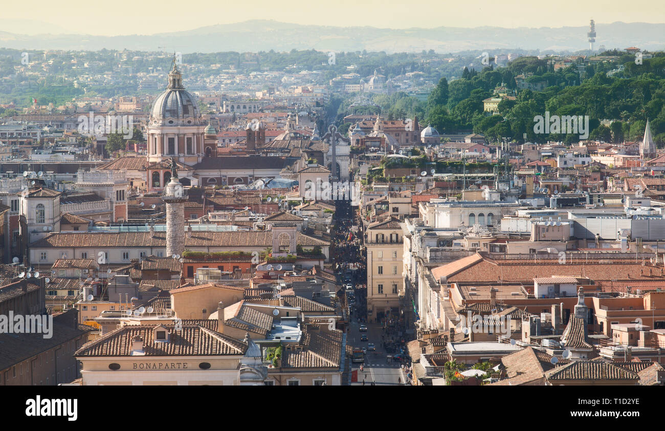 Aerial panoramic cityscape of Rome, Italy Stock Photo - Alamy