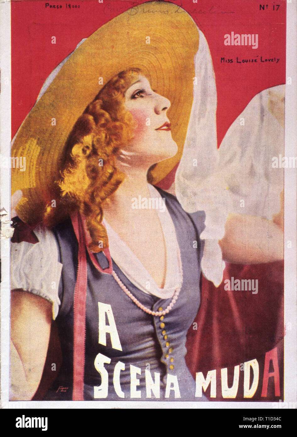 A scena muda, 17, Luise Lovely, 1921, The first brasilian movie ...