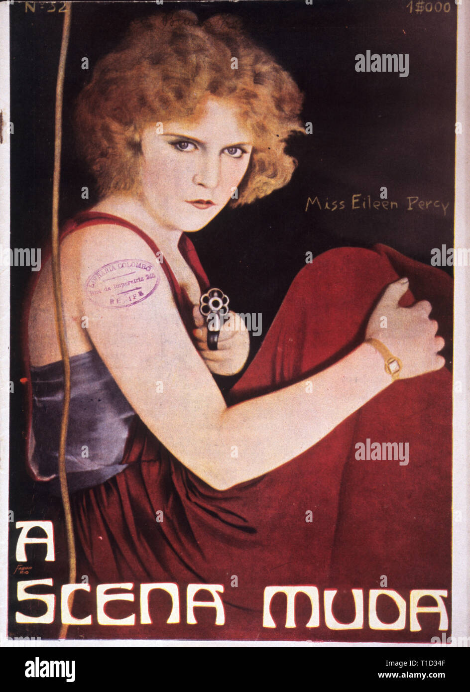 A scena muda, 1921, 32, Eileen Percy, The first brasilian movie ...