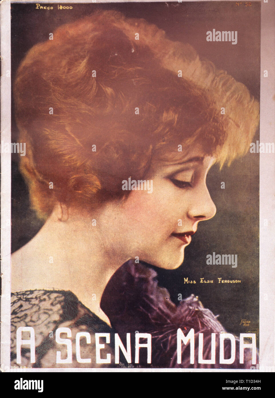 A scena muda, 1922, 52, Elsie, Ferguson, The first brasilian movie ...