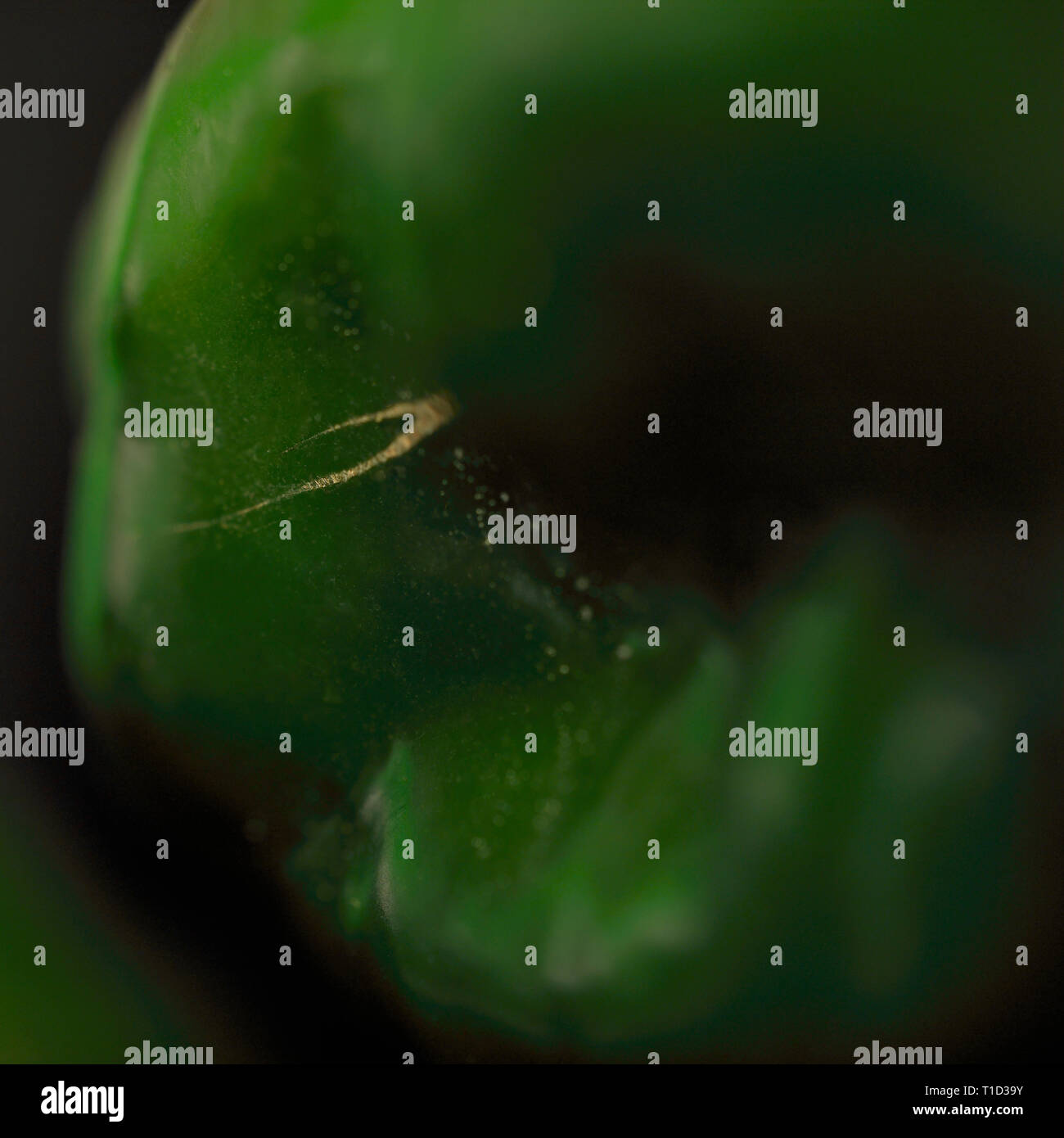 Green Pepper, Close-Up Detail Stock Photo - Alamy