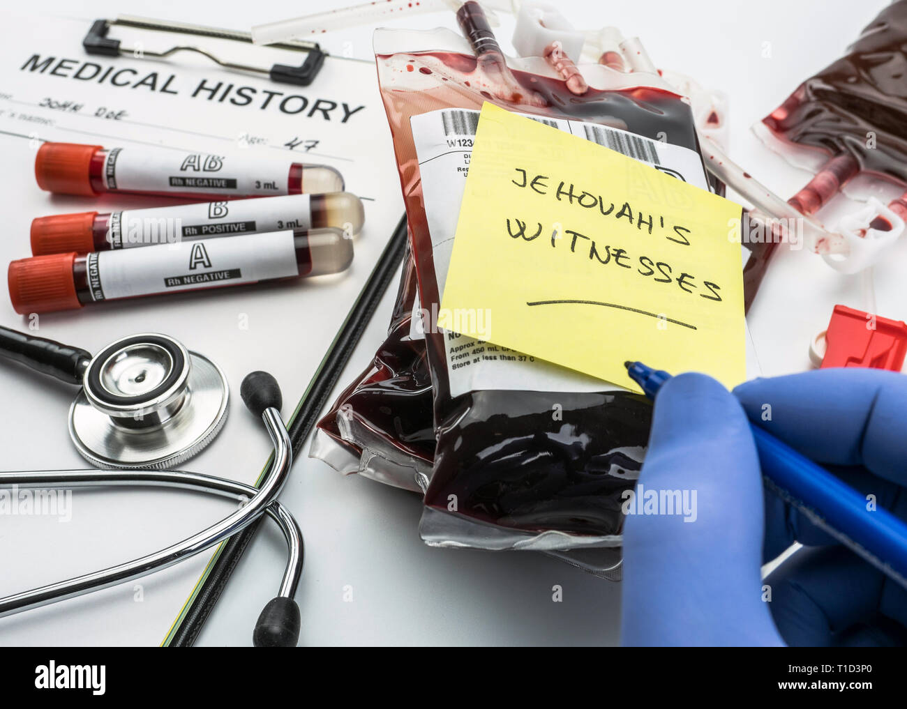 Doctor writes Jehovah's Witness note, concept of denial of blood ...