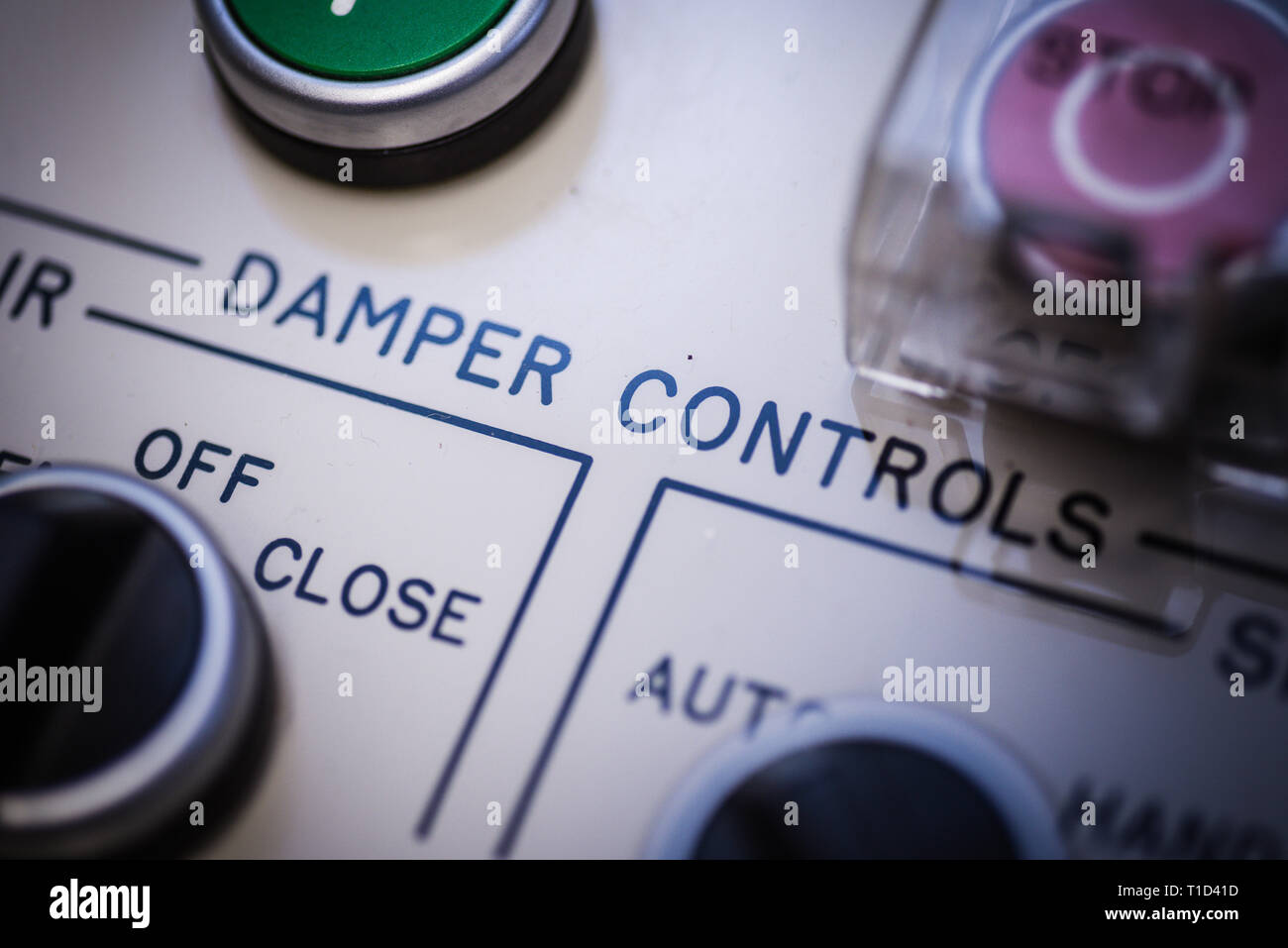 Crematorium control panel for cremation oven Stock Photo - Alamy