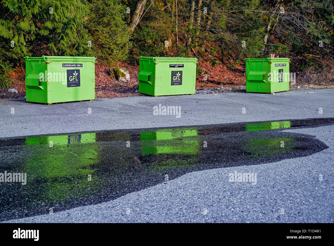 Green garbage containers hi-res stock photography and images - Alamy