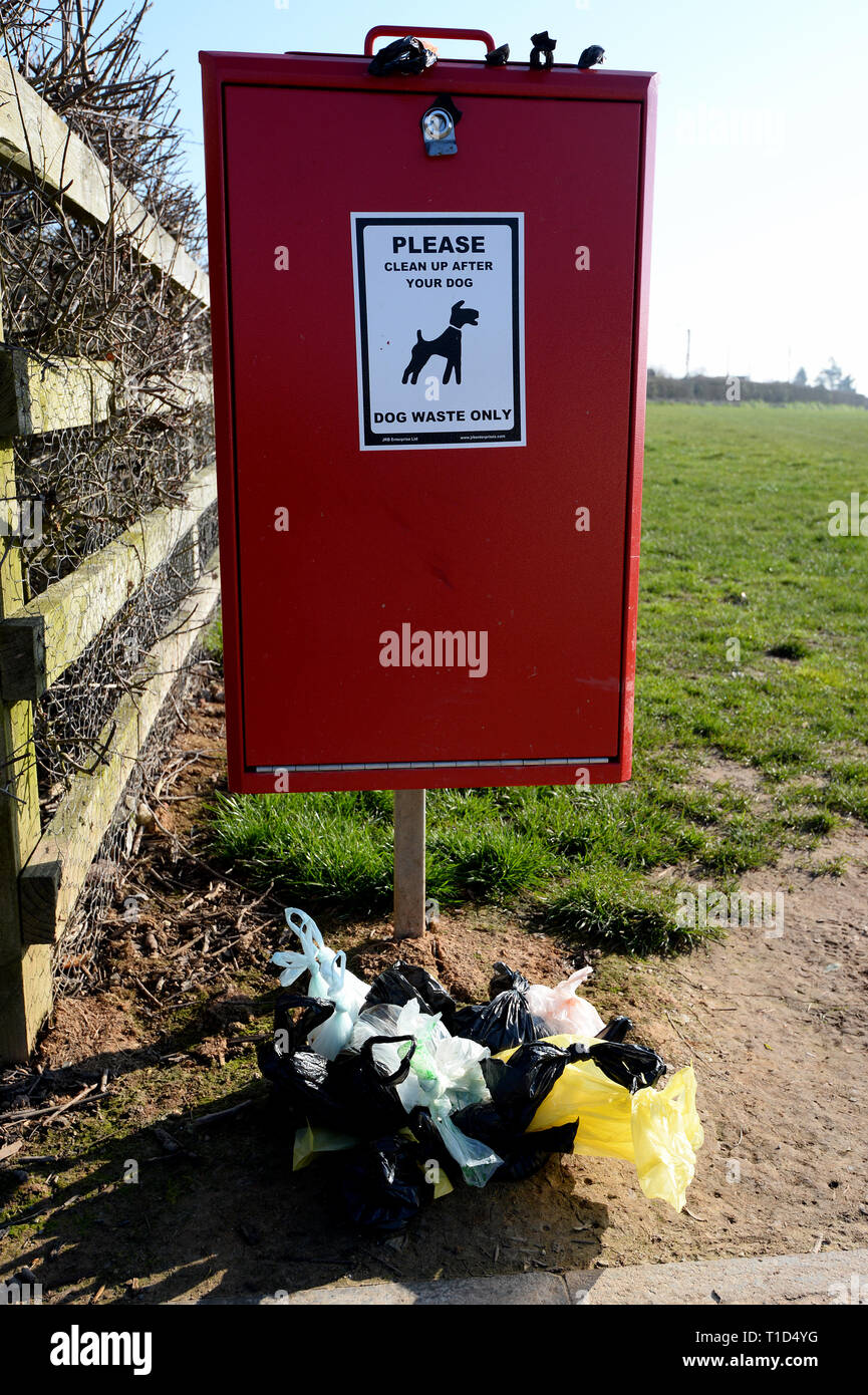 Full poo litter bins hi-res stock photography and images - Alamy