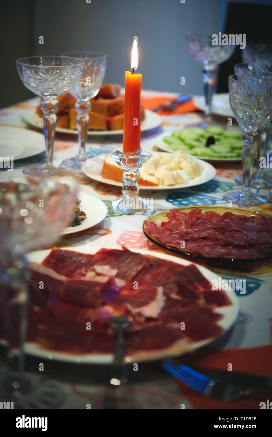 Spanish table setting traditional food hi-res stock photography and ...