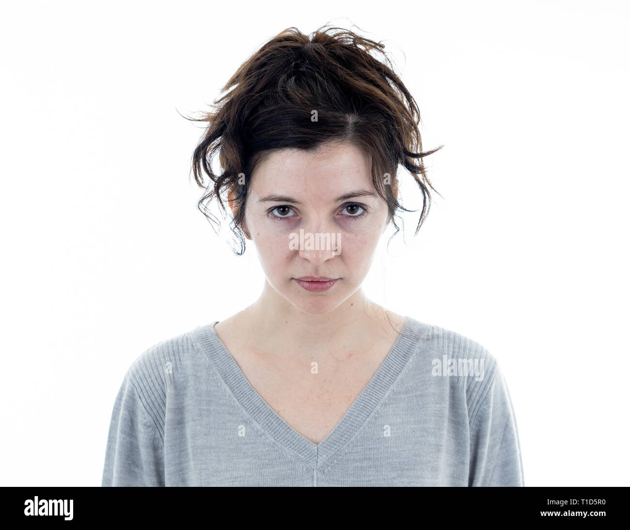 Annoyed young woman screaming on hi-res stock photography and images ...