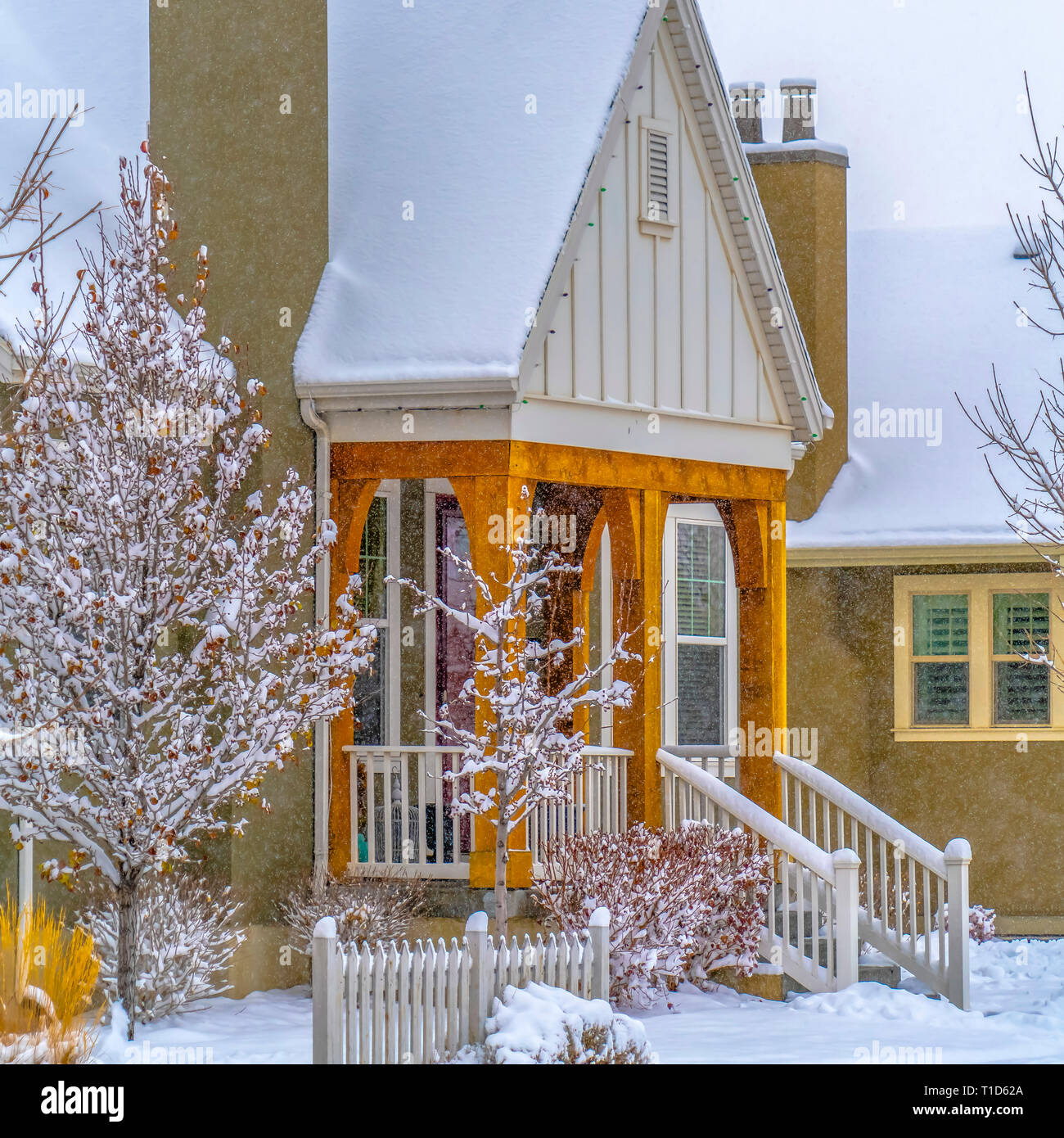 Beautiful winter home in Daybreak during December. A beautiful home in ...