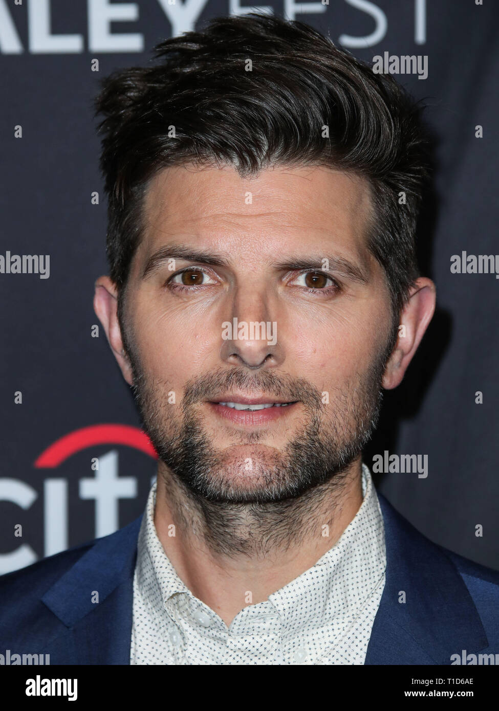 HOLLYWOOD, LOS ANGELES, CA, USA - MARCH 21: Actor Adam Scott arrives at ...
