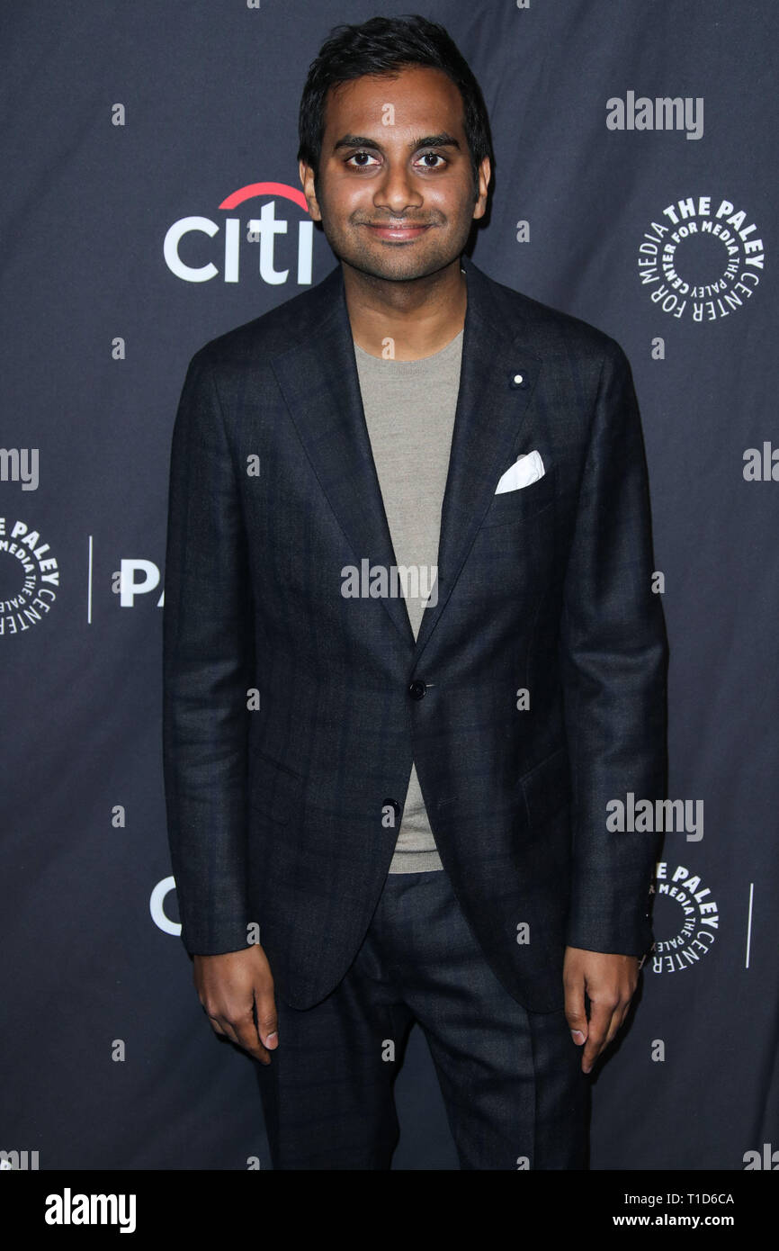 HOLLYWOOD, LOS ANGELES, CA, USA - MARCH 21: Actor Aziz Ansari arrives ...