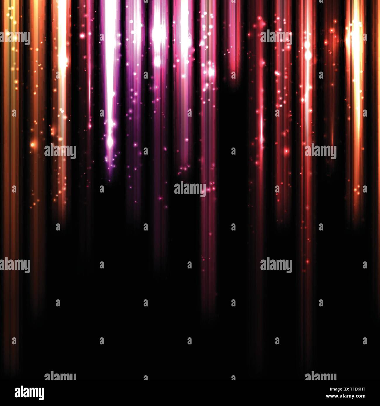 Abstract design background with chart equalizer columns bright sparks ...