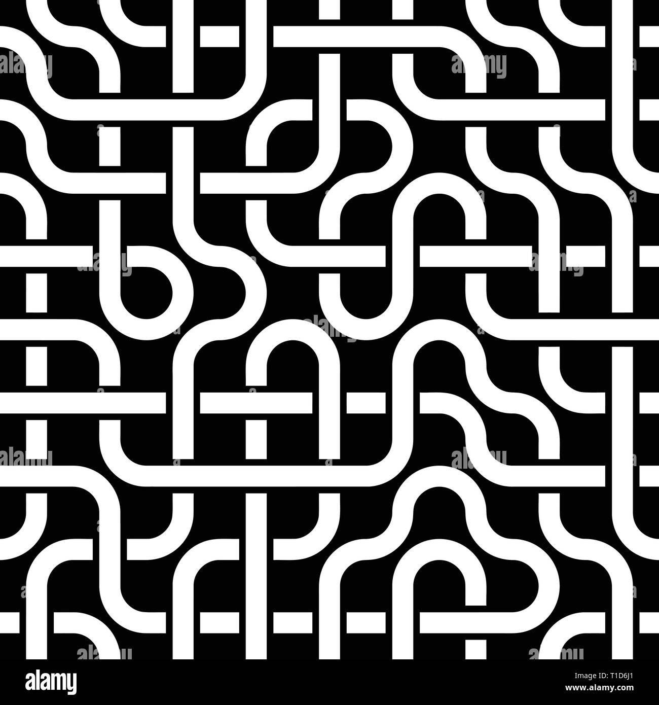 Pipeline grid. Abstract geometric design of tubes. industrial ...
