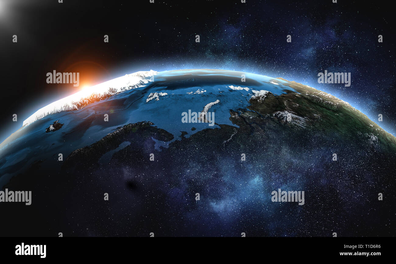 Planet Earth view Stock Photo - Alamy