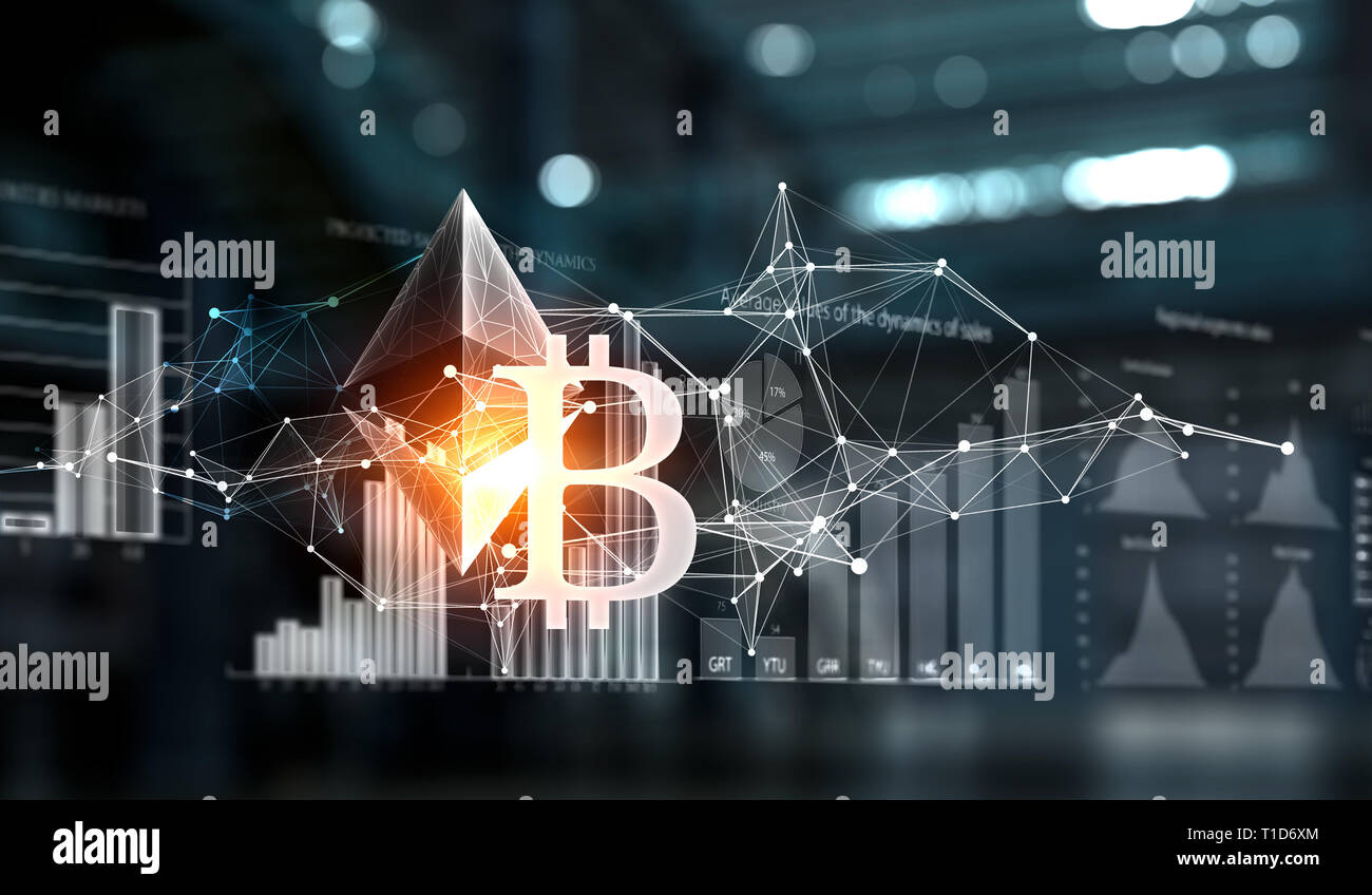 Cryptocurrency background concept Stock Photo - Alamy