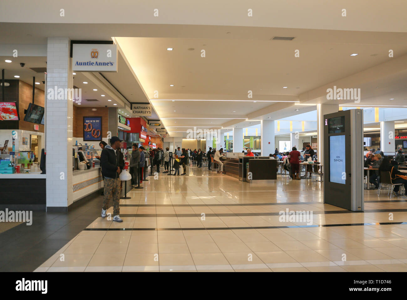 New York, USA, February 12, 2019: Auntie Anne's is Original Pretzel and ...