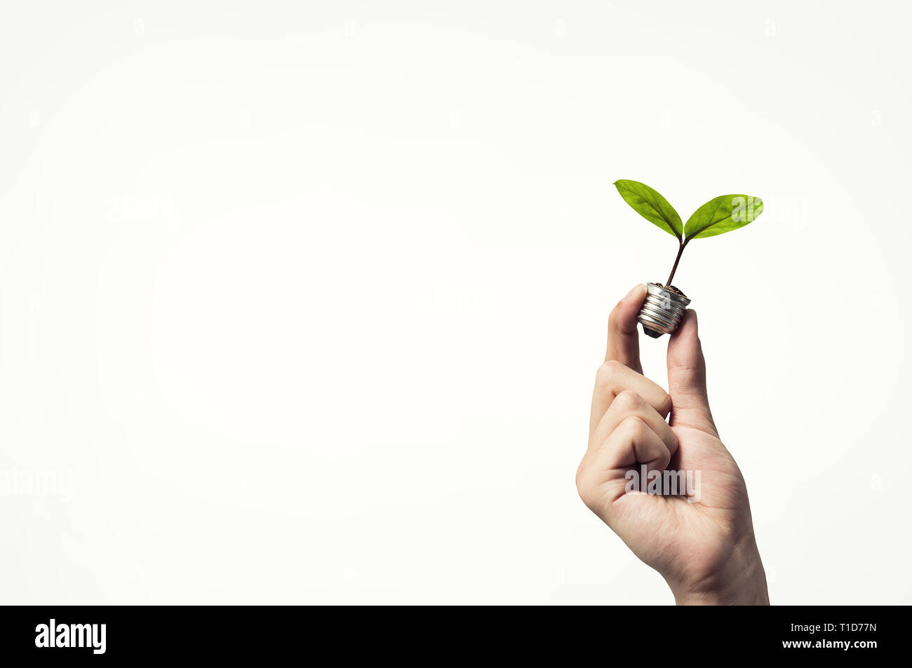 Eco green energy. Mixed media Stock Photo - Alamy