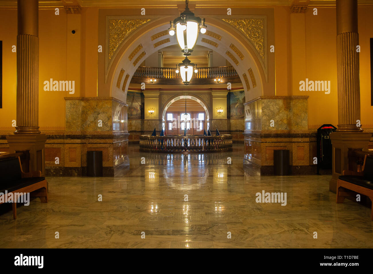 Topeka Kansas Capitol Building Interior Stock Photo - Alamy