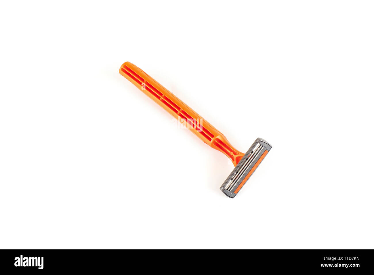 Disposable shaving razor isolated on white background Stock Photo - Alamy
