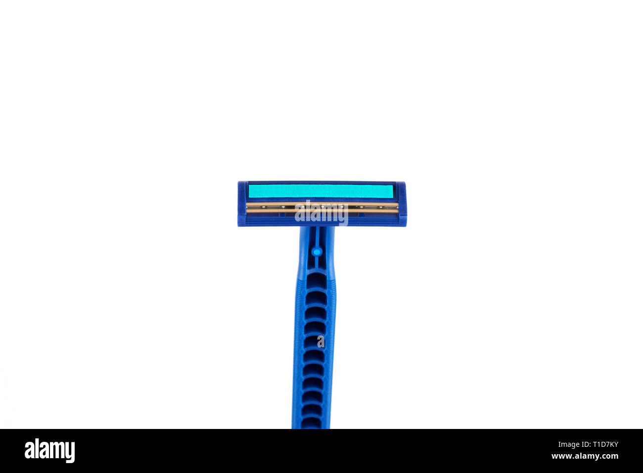 New disposable razor blade, on white background, isolated Stock Photo ...