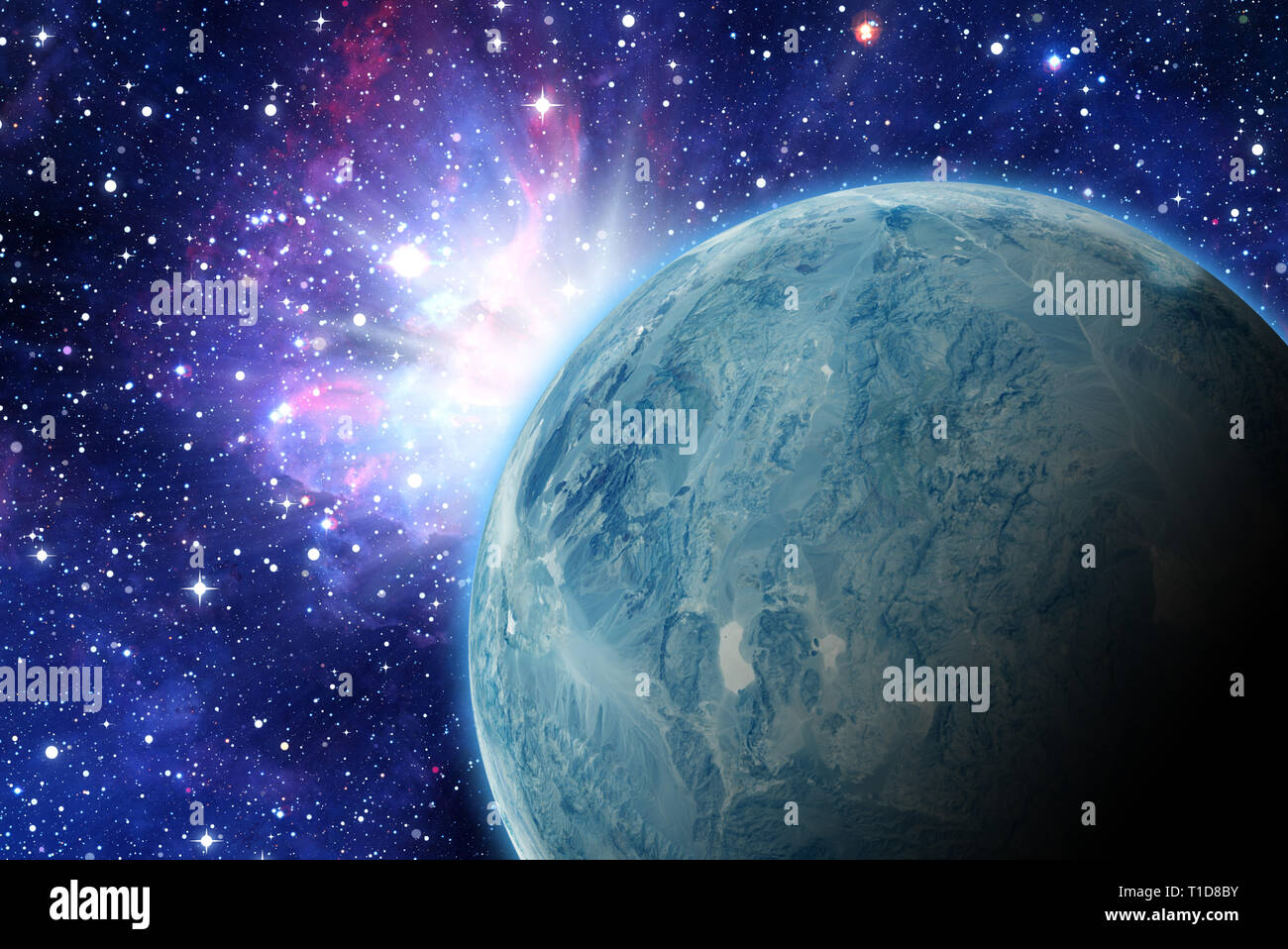exoplanet in another galaxy Stock Photo - Alamy