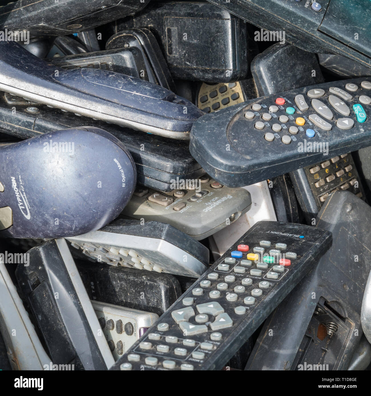Braunschweig, Germany, March 24., 2019: A bunch of old, dirty, ugly ...