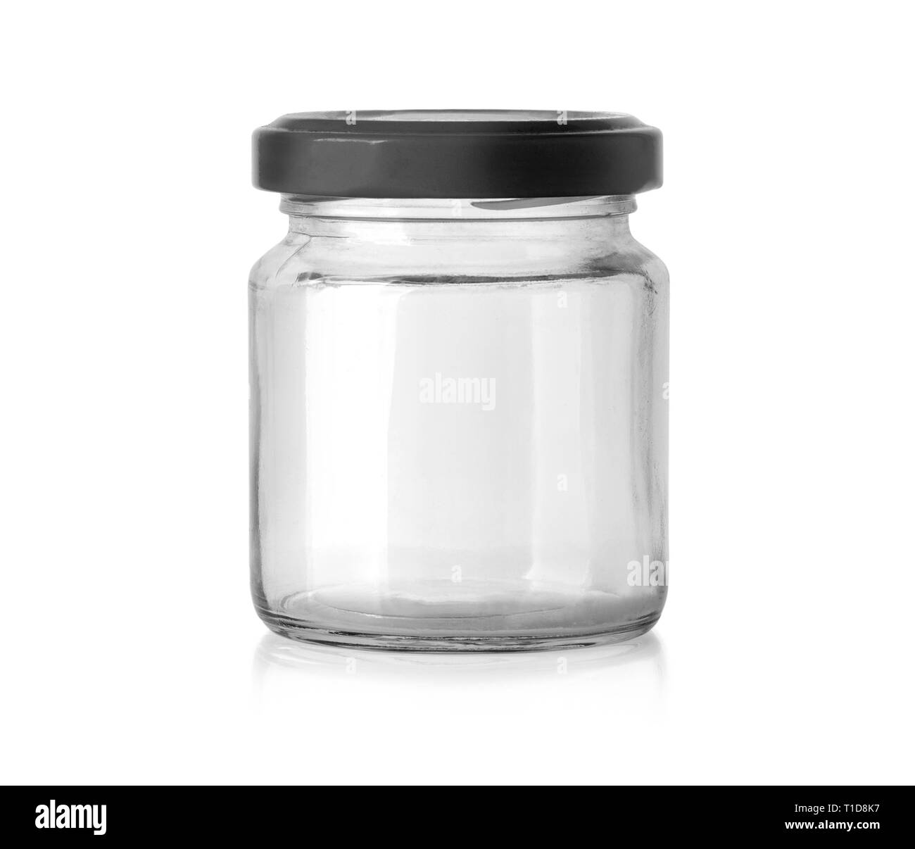 glass jar isolated on white background with clipping path Stock Photo ...