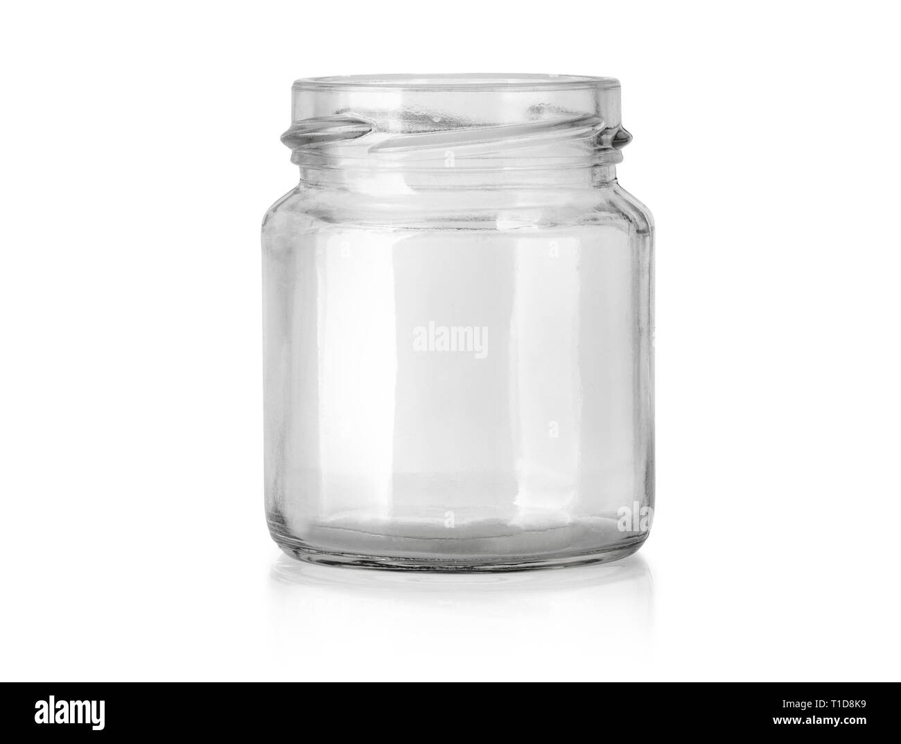 glass jar isolated on white background with clipping path Stock Photo ...