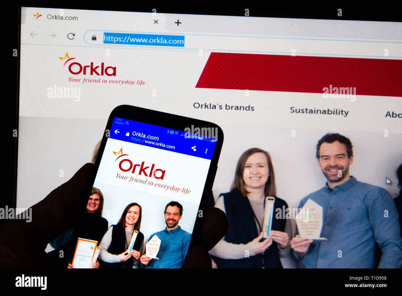 Orkla logo hi-res stock photography and images - Alamy
