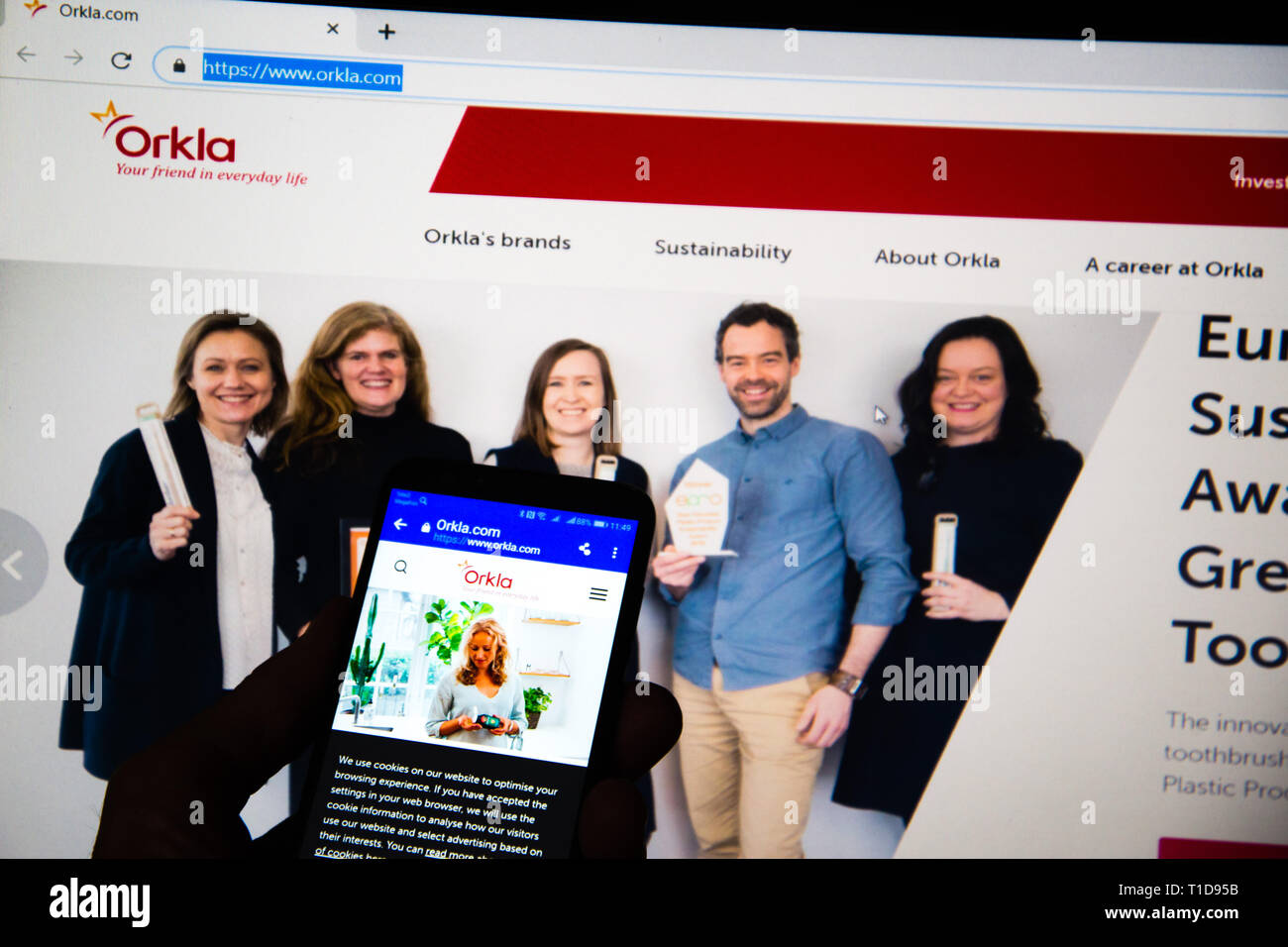 Orkla logo hi-res stock photography and images - Alamy