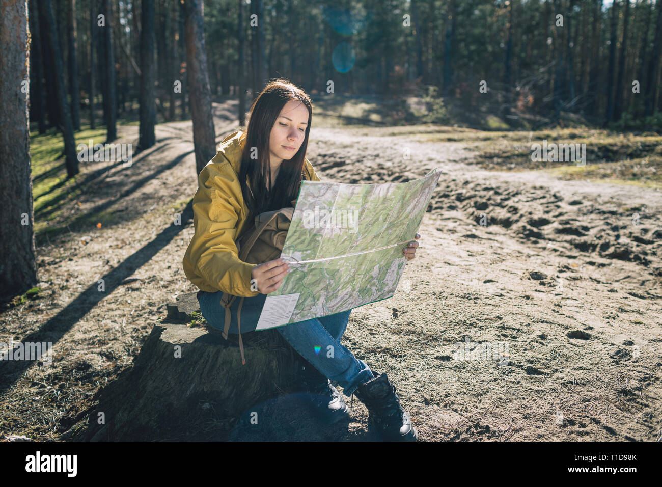 Hikingmap hi-res stock photography and images - Alamy