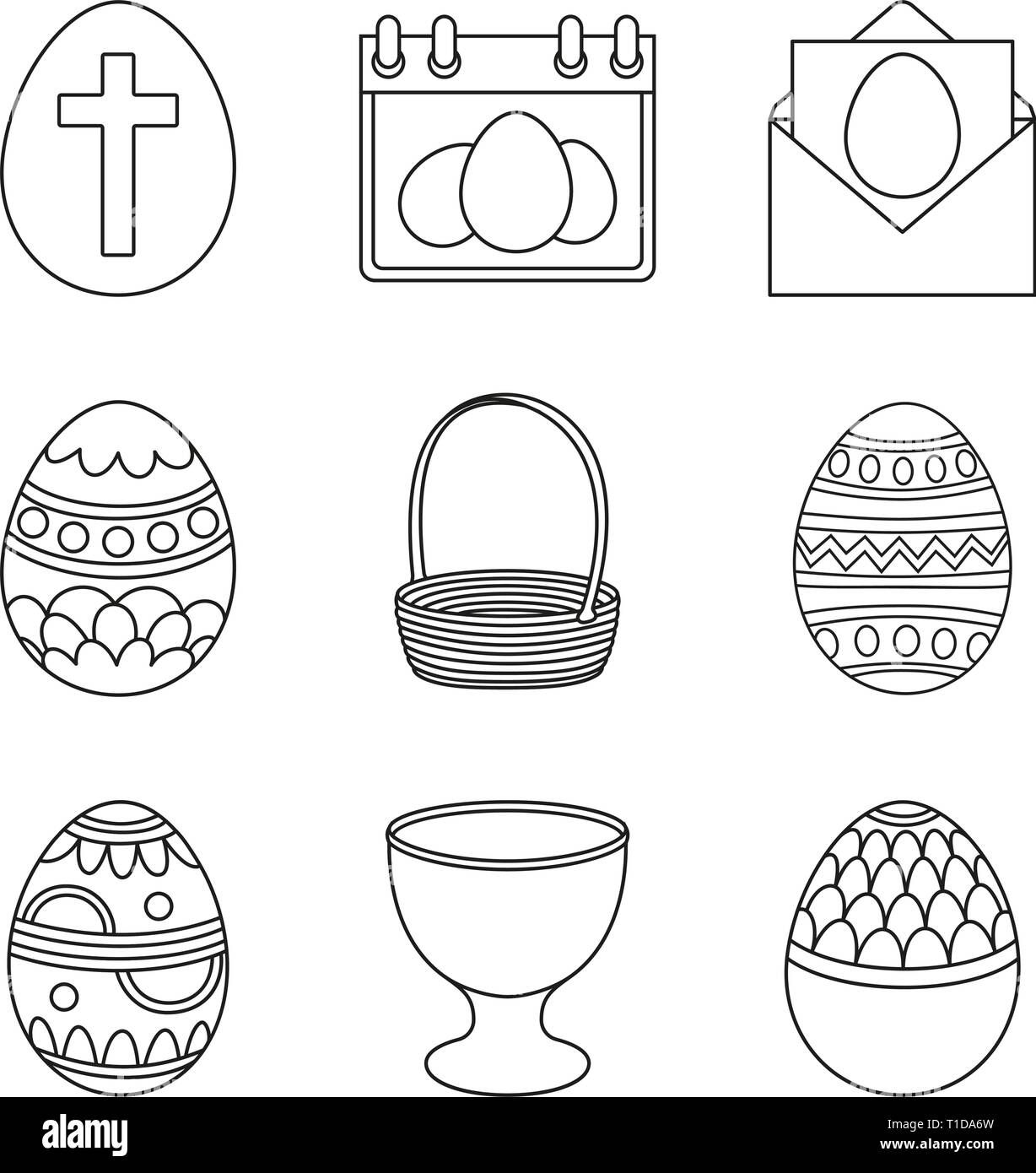 Eggs bird different Stock Vector Images - Alamy