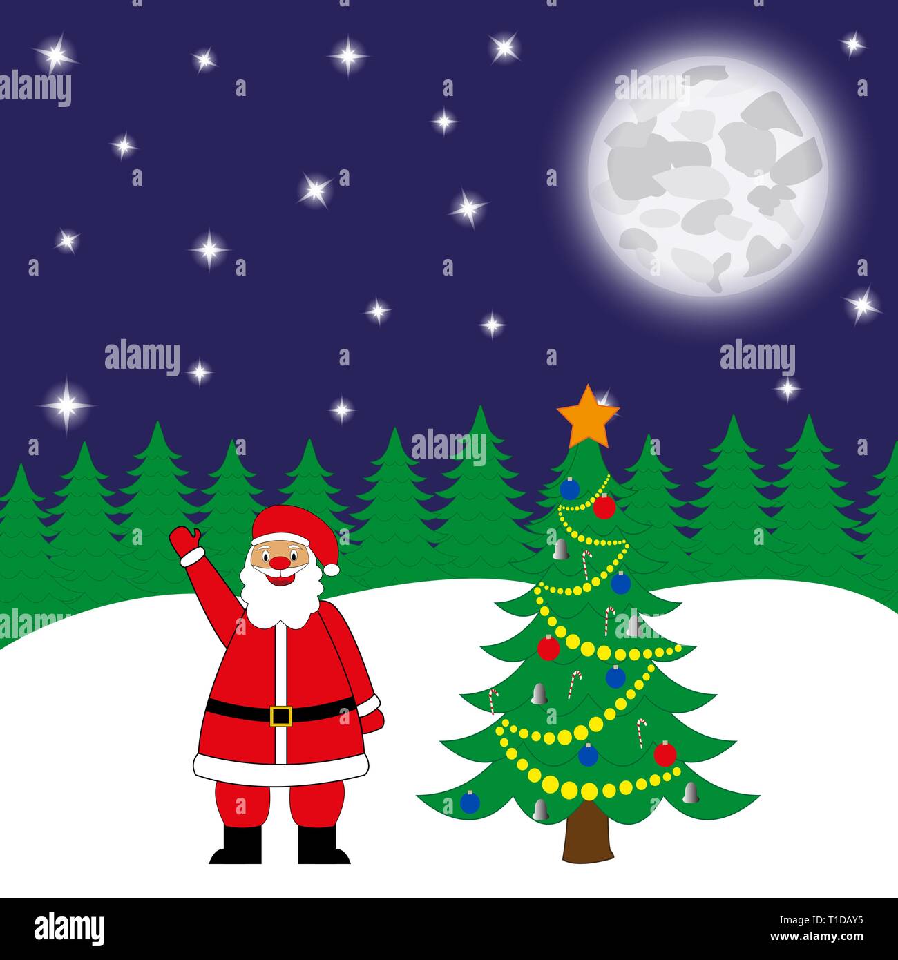 Santa claus in fairy Stock Vector Images - Alamy