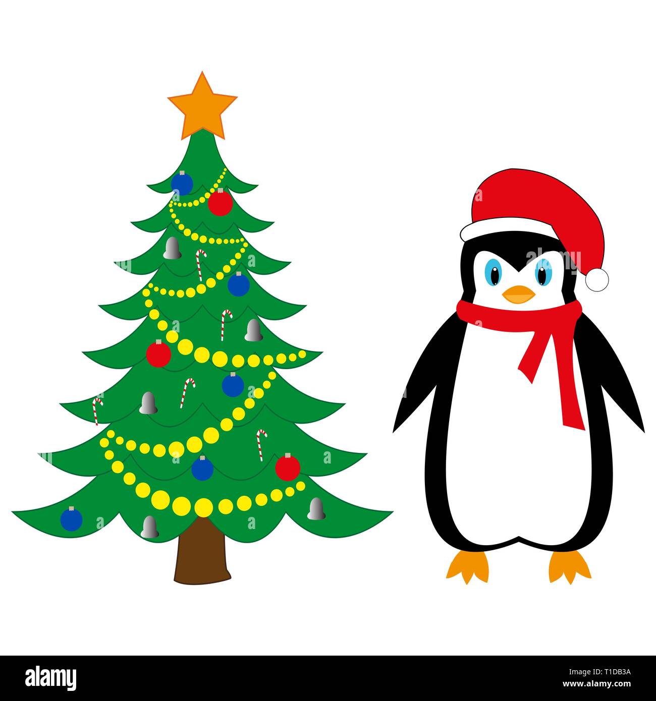 Festive scarf on red Stock Vector Images - Alamy