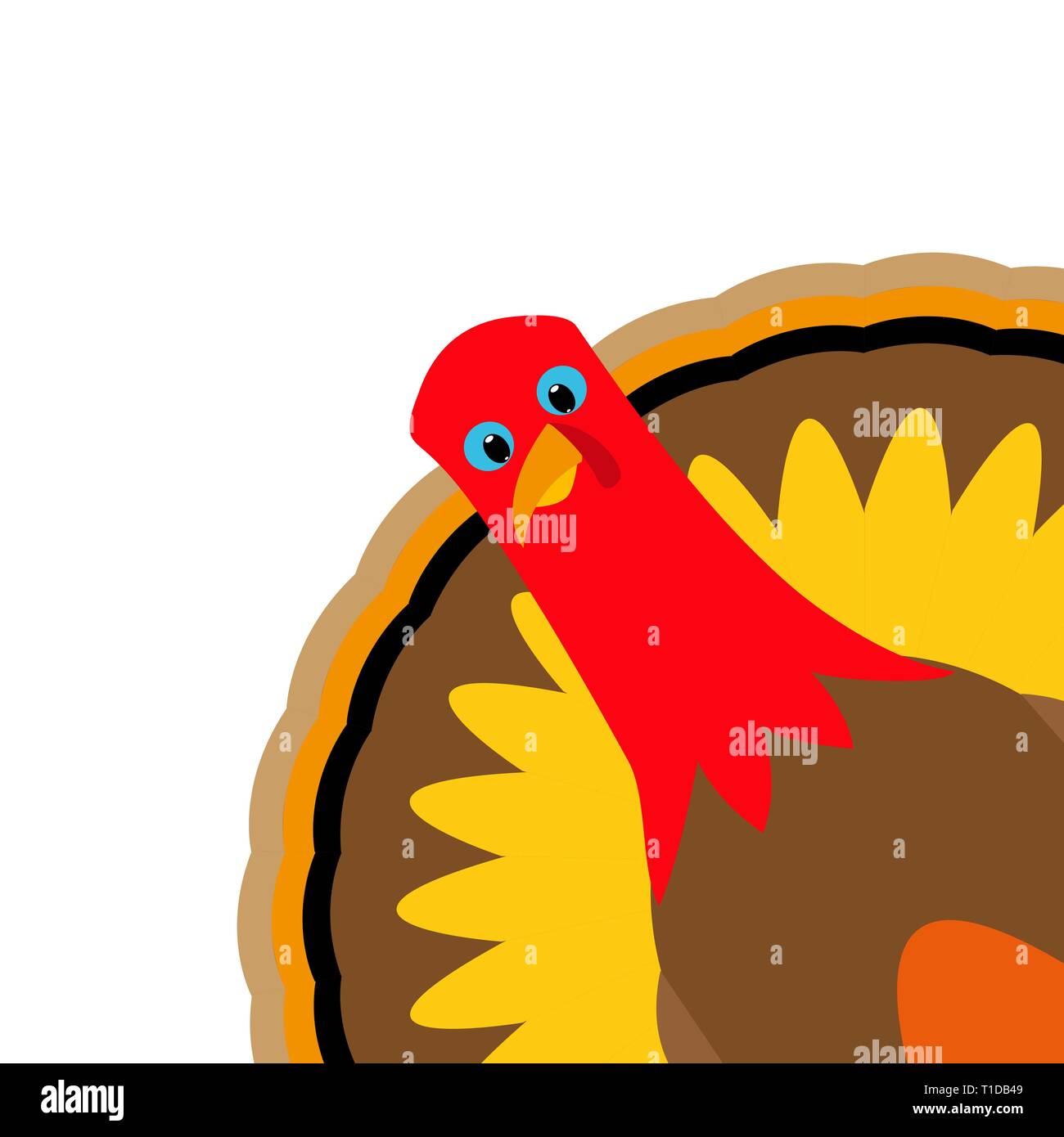 Turkey Pilgrimin on Thanksgiving Day vector illustration Stock Vector ...