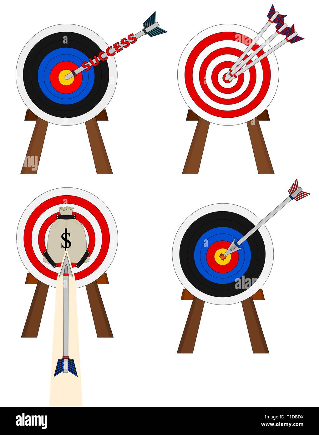 Bullseye archery target Stock Vector Images - Alamy