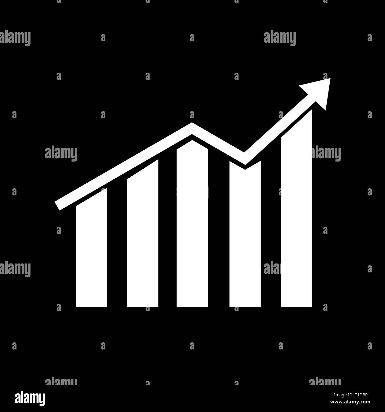 Business growth graph Black and White Stock Photos & Images - Alamy