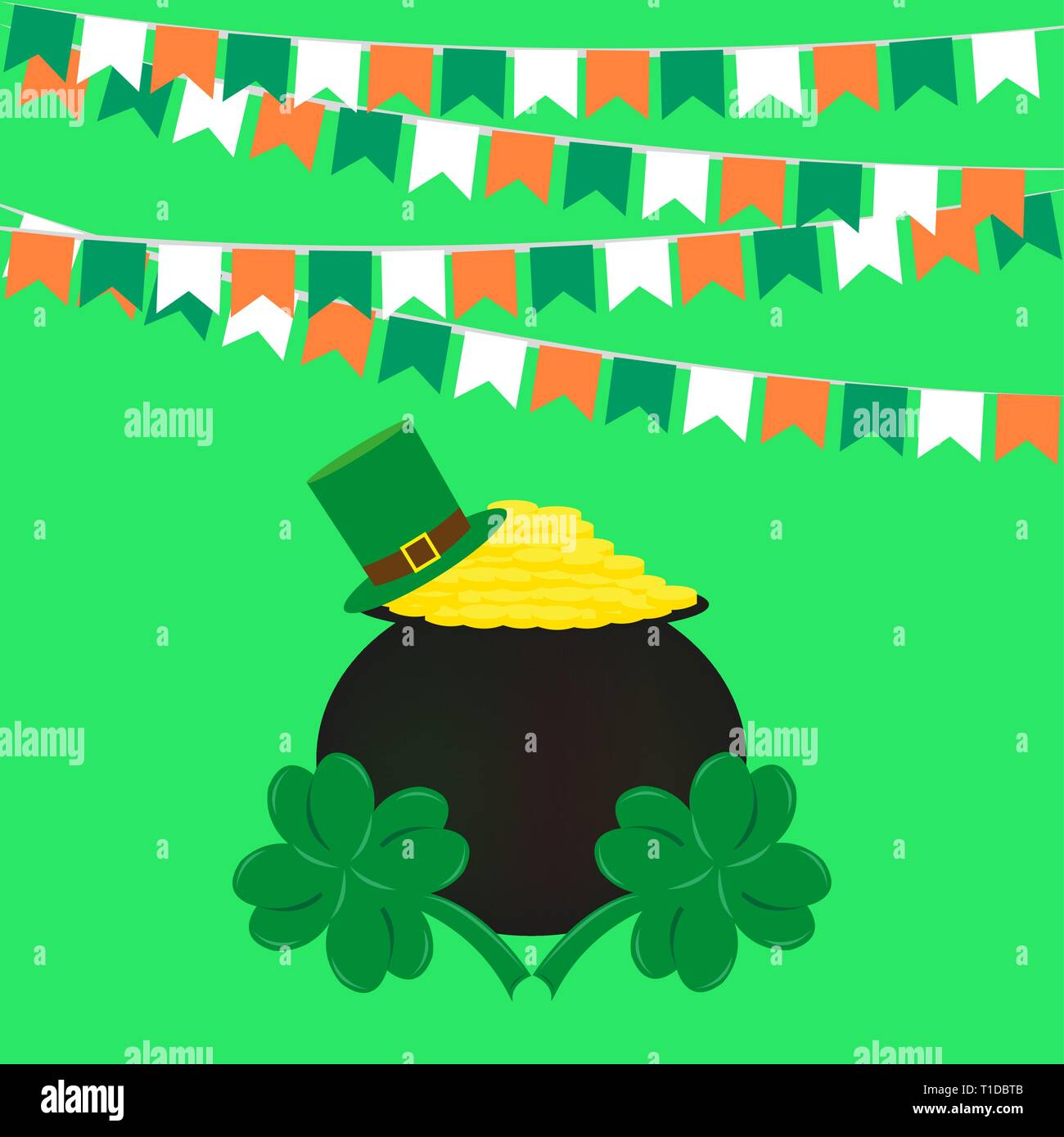 St patrick event card Stock Vector Images - Alamy