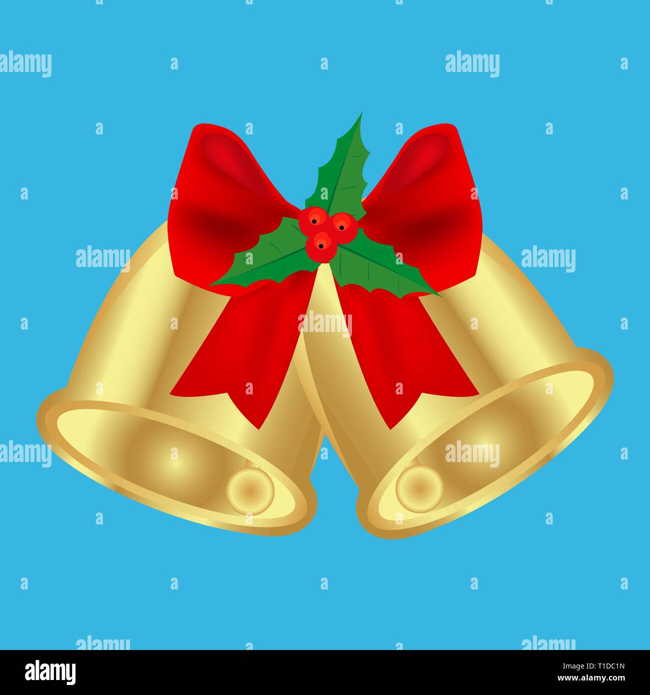Holly leaf bell clipart hi-res stock photography and images - Alamy