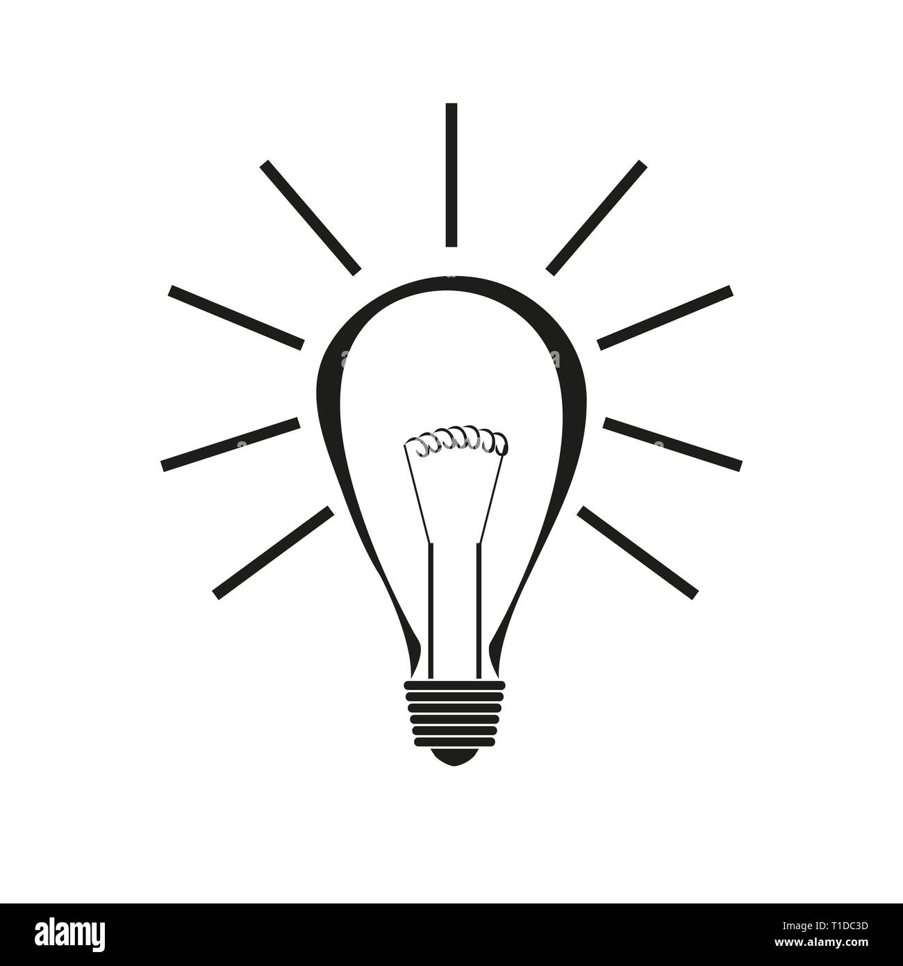 Light bulb icon Stock Vector Image & Art - Alamy