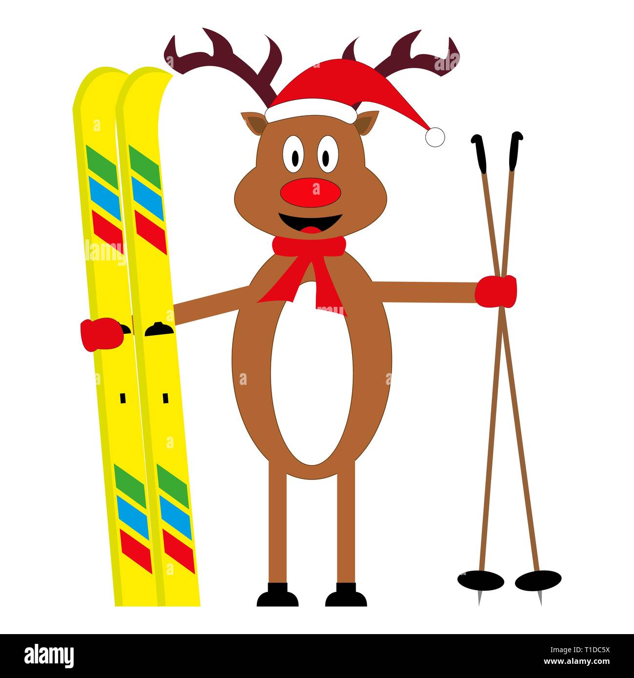 Skier figure Stock Vector Images - Alamy